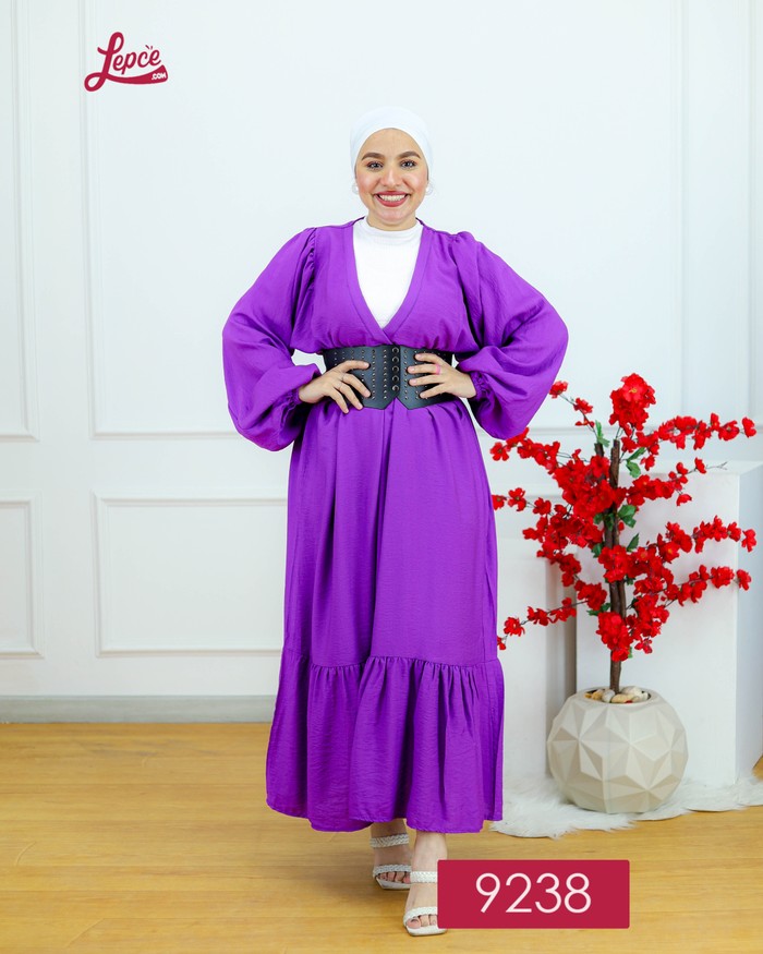 Lepce - لبسى فستان اوفر سايز - موف