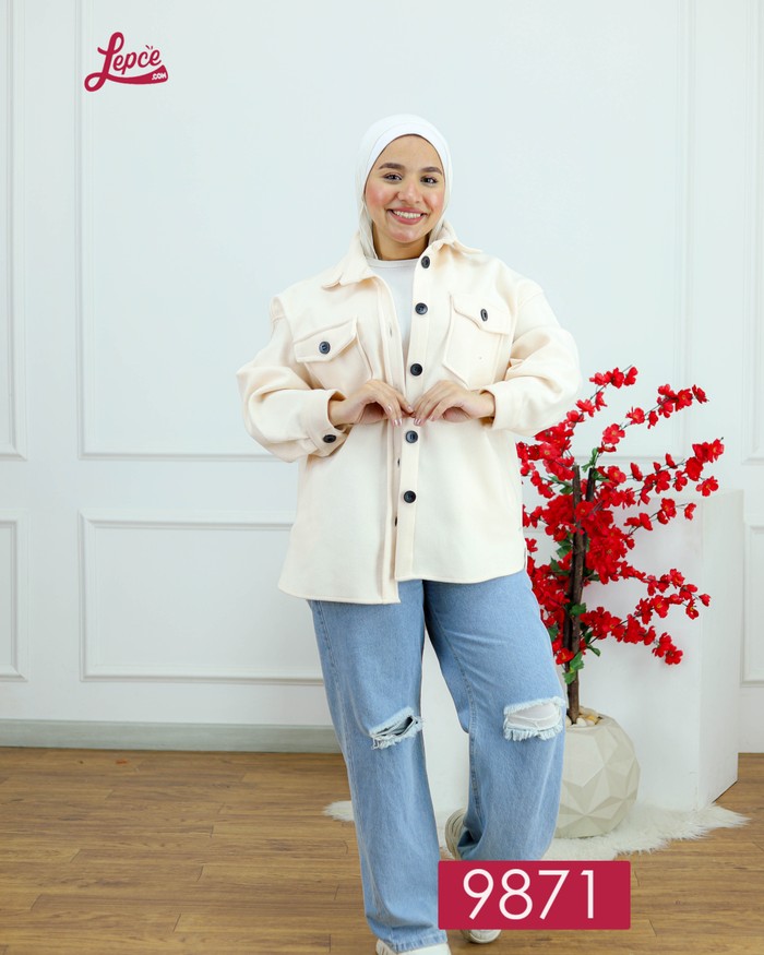 Lepce - لبسى جاكت - بيج